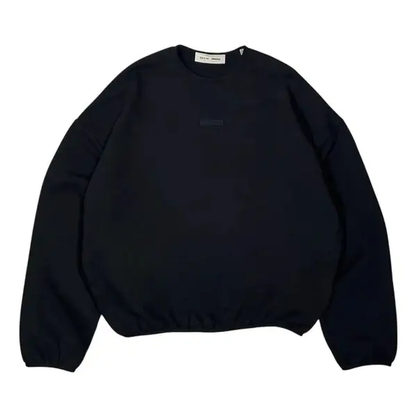 Fear Of God Modern Fit Fleece Crewneck - Jet Black