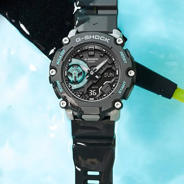 Casio G-shock Analog-digital Watch - Blackgreen