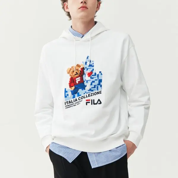 FILA Loose Sports Pullover Hooded Long Sleeve