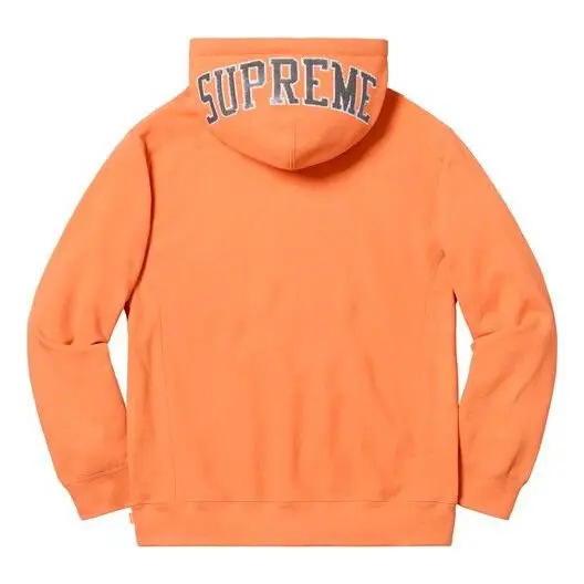 Supreme Curved Logo Hoodie