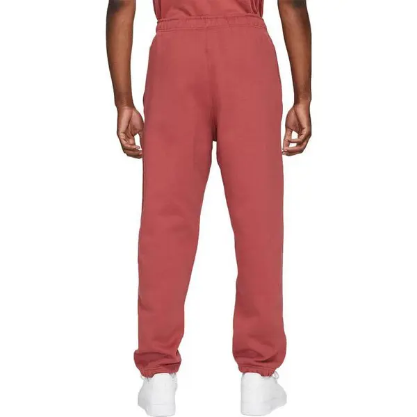 Nike Solid Color Fleece Lined Bundle Feet Casual Sports Pants/trousers/joggers Red - Multi-color