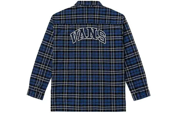VANS Long Sleeve Plaid Shirt With Logo Detail