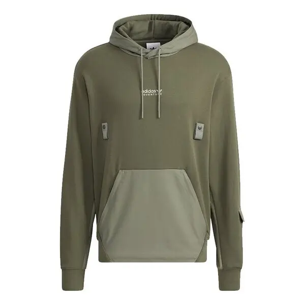 Adidas Originals Adv Hoody Contrasting Colors Pocket Sports Olive - Default Color