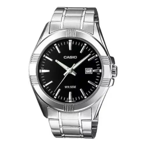 Casio Analog Watch With Stainless Steel Strap