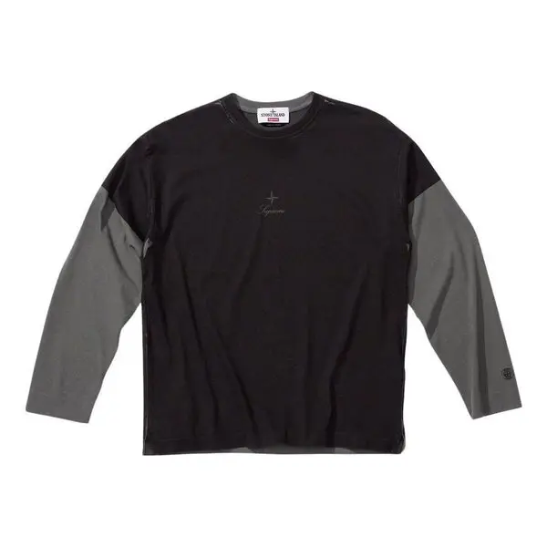 Supreme X Stone Island Fw23 Week10 Sweater - Black