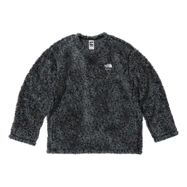 Supreme X The North Face High Pile Fleece Long Sleeve Top - Black