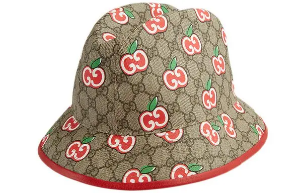 Gucci Gg Apple Print Canvas Hat