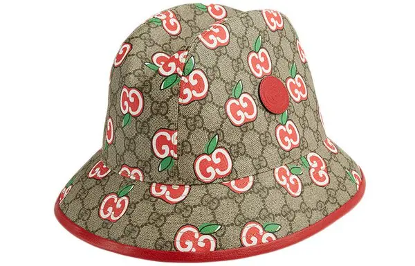 Gucci Gg Apple Print Canvas Hat