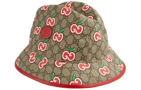 Gucci Gg Apple Print Canvas Hat
