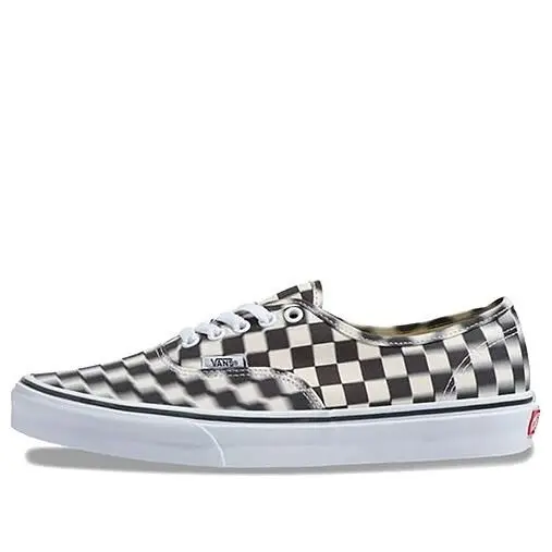 VANS Authentic 'blur Check' Sneakers - Black/classic White