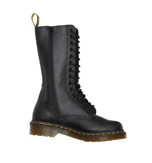 Dr. Martens 1914 Vonda Embroidered Leather Mid Calf Boots