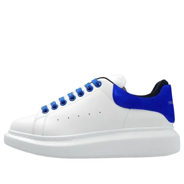 Alexander McQueen Oversized Lace-up Sneakers - White/blue