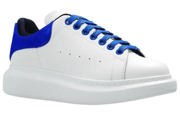 Alexander McQueen Oversized Lace-up Sneakers - White/blue