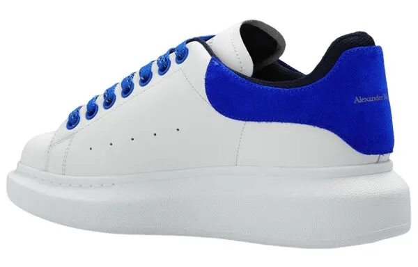 Alexander McQueen Oversized Lace-up Sneakers - White/blue