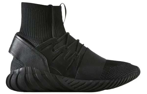 Adidas Tubular Doom Primeknit High Top Sneakers - Black