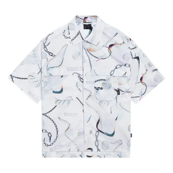 LI-NING X Glare Way Of Wade Full Version Logo Shirt 'white Grey