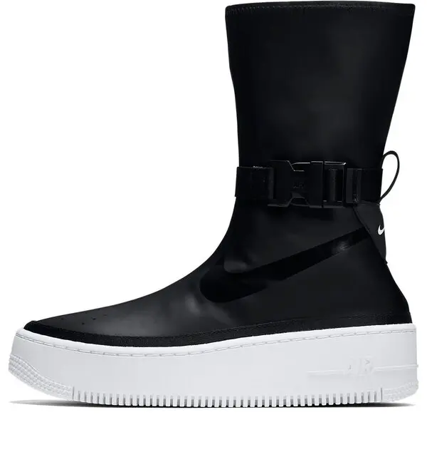 Nike Force 1 Sage High Top Sneakers - Black