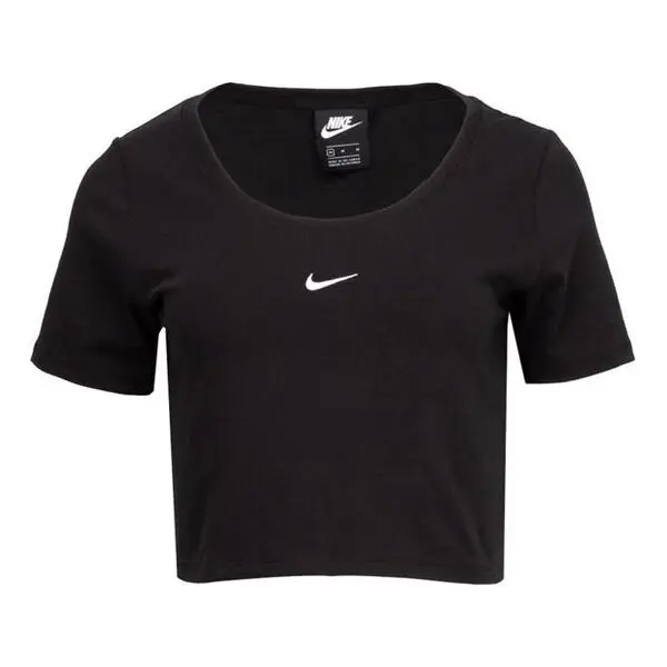 Nike Essential Cropped T-shirt - Black