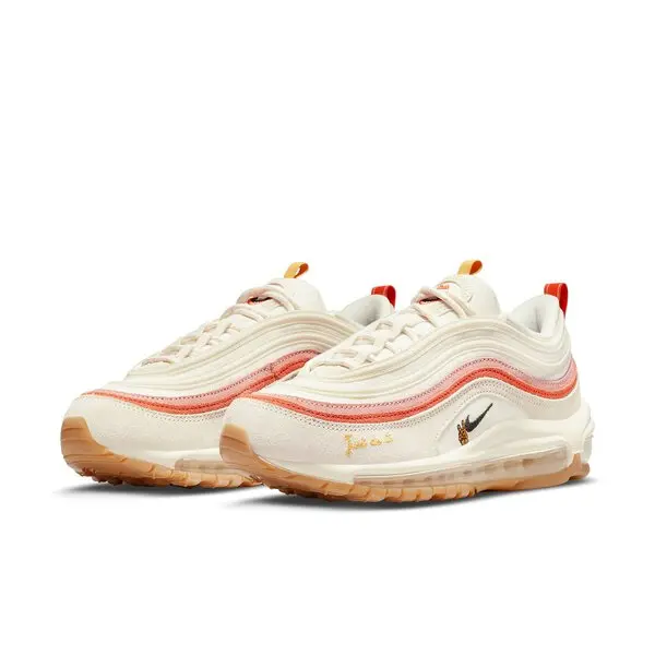 Nike Max 97 'peace, Love And Run' Sneakers - White/orange/pink