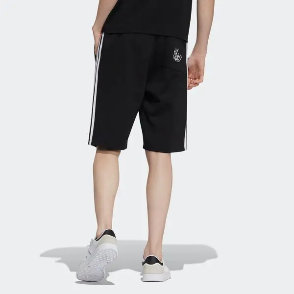 Adidas Neo Mickey Pattern Stripe Sports Shorts