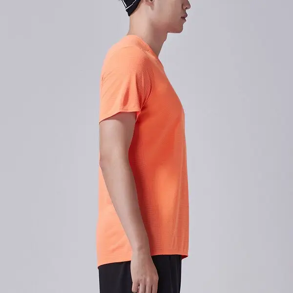 Adidas Solid Color Quick Dry Athleisure Casual Sports Short Sleeve Orange T-shirt - Multi-color