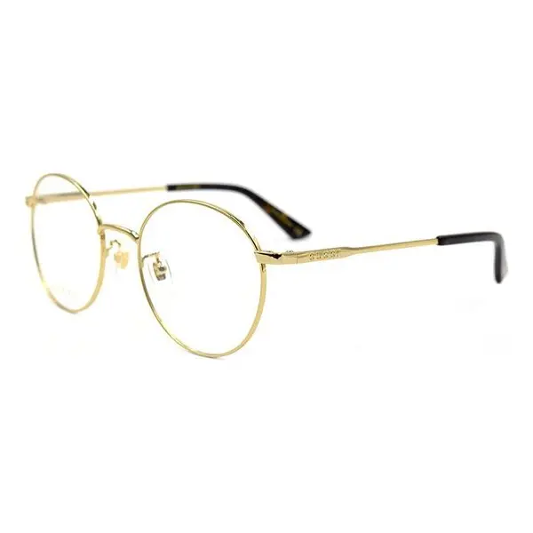 Gucci Metallic Round Optical Glasses - Gold