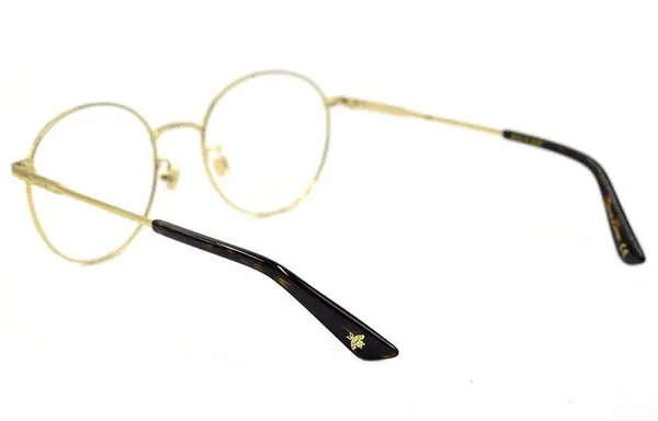 Gucci Metallic Round Optical Glasses