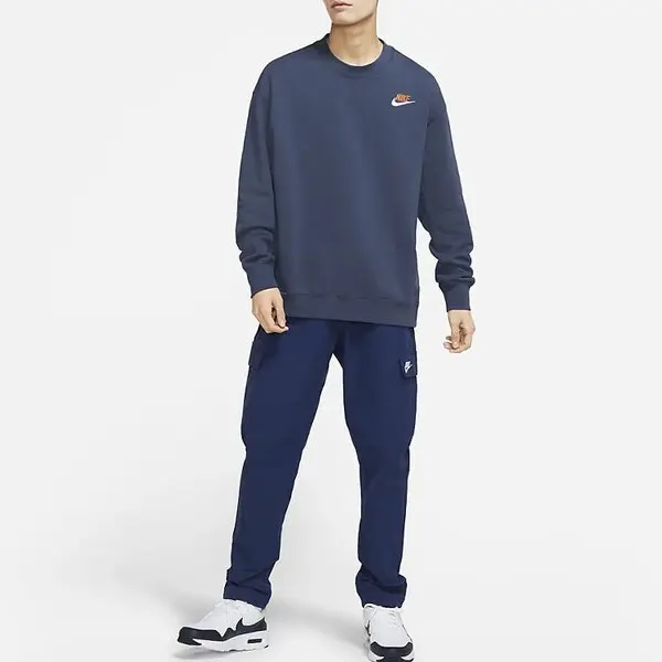 Nike Logo Embroidered Crewneck Pullover