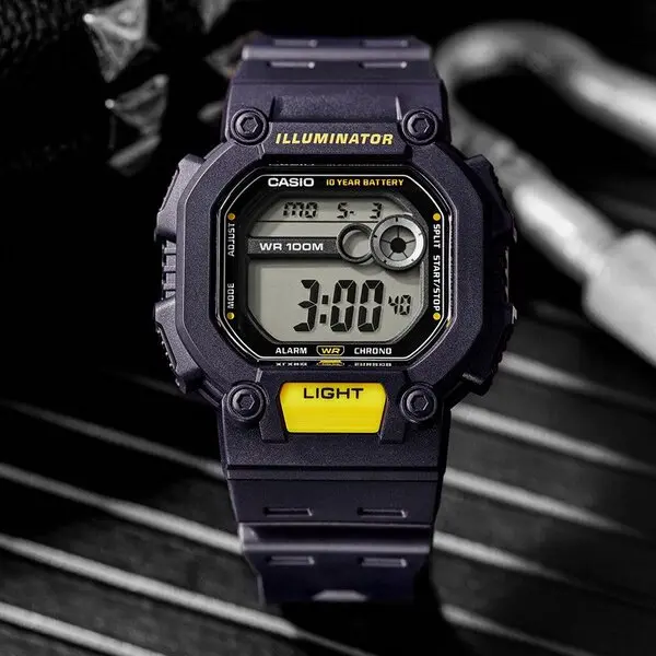 Casio Quartz Waterproof Sports Analog Digital Watch - Blue