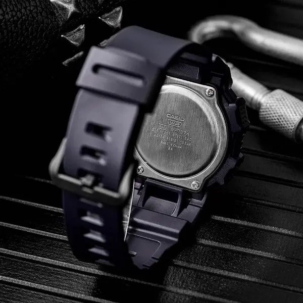Casio Quartz Waterproof Sports Analog Digital Watch - Blue
