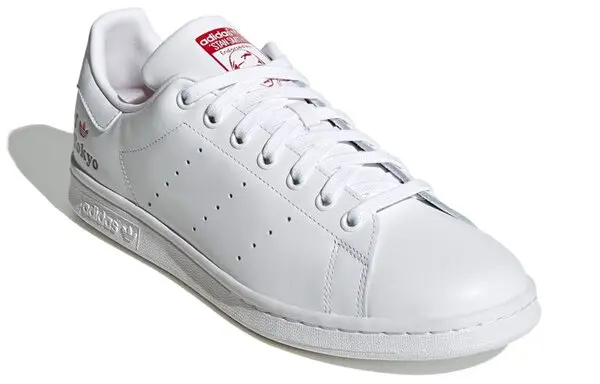 Adidas Originals Stan Smith Tokyo White Red Sneakers - White/red