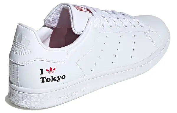 Adidas Originals Stan Smith Tokyo White Red Sneakers - White/red