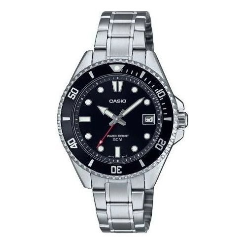 Casio Analog Stainless Steel Watch - Silver/black