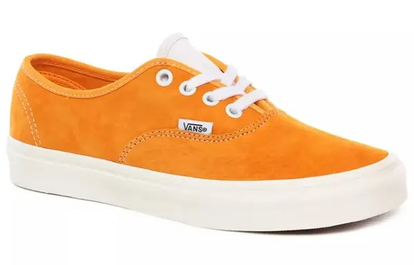 VANS Pig Suede Authentic Lace Up Sneakers - Yellow