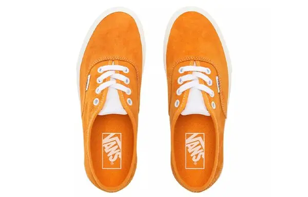VANS Pig Suede Authentic Lace Up Sneakers - Yellow