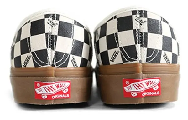 VANS Og Style 43 Lx Checkerboard Gum Sneakers - Black