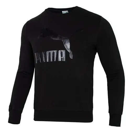 PUMA Classics Logo Crew Neck Sweater - Black