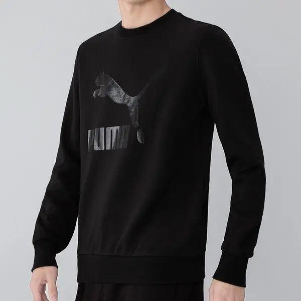 PUMA Classics Logo Crew Neck Sweater - Black