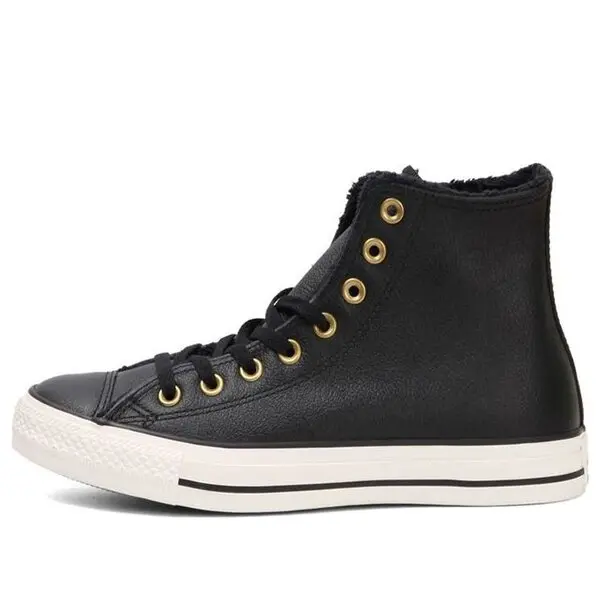 CONVERSE Chuck Taylor All Star High Top Leather Sneakers - Black