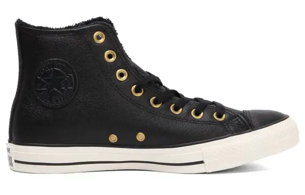 CONVERSE Chuck Taylor All Star High Top Leather Sneakers - Black