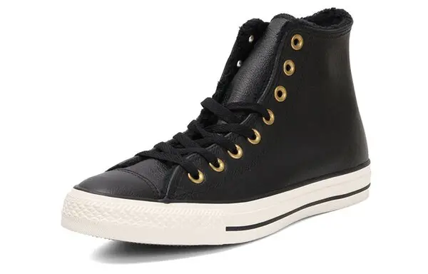 CONVERSE Chuck Taylor All Star High Top Leather Sneakers - Black