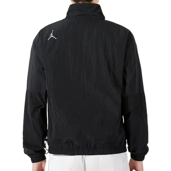 JORDAN Ss22 Solid Color Zipper Stand Collar Sports Jacket