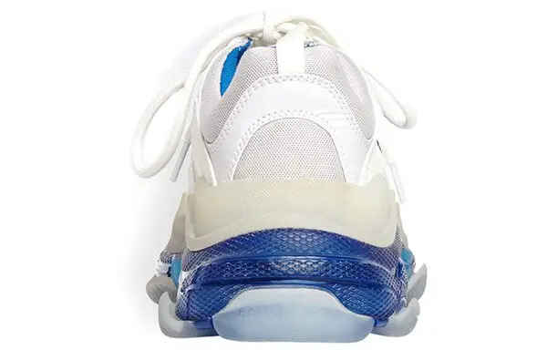 Balenciaga Triple S Clear Sole Sneakers - White/blue