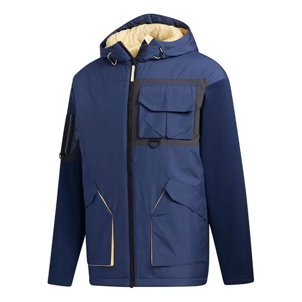 Adidas Outdoor Sports Hooded Jacket - Navy