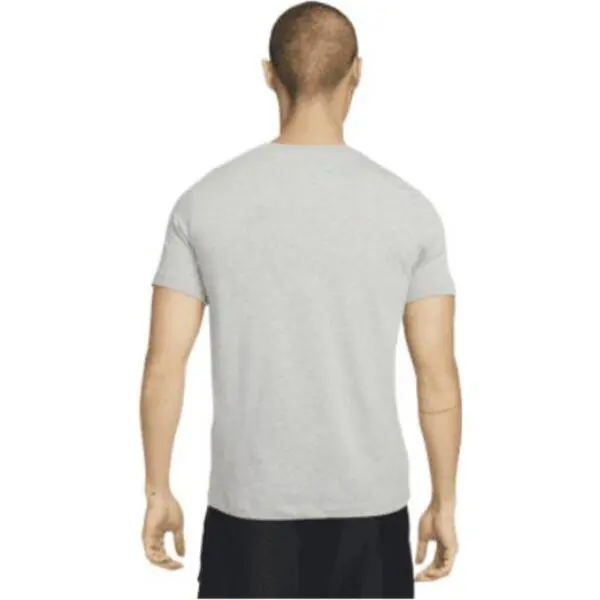 Nike Large Logo Pattern Printing Round Neck Casual Short Sleeve Gray T-shirt
