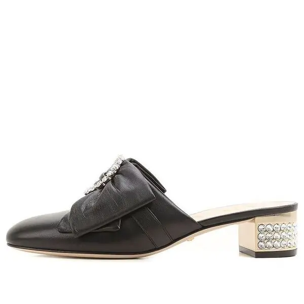 Gucci Embellished Bow Low Heel Mules - Default Color