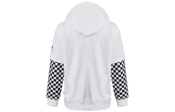 VANS Embroidered Checkerboard Print Hoodie