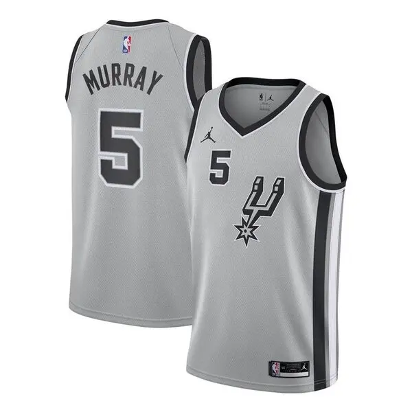 JORDAN X Nba San Antonio Spurs Dejounte Murray 5 Jersey - Grey/multi-color