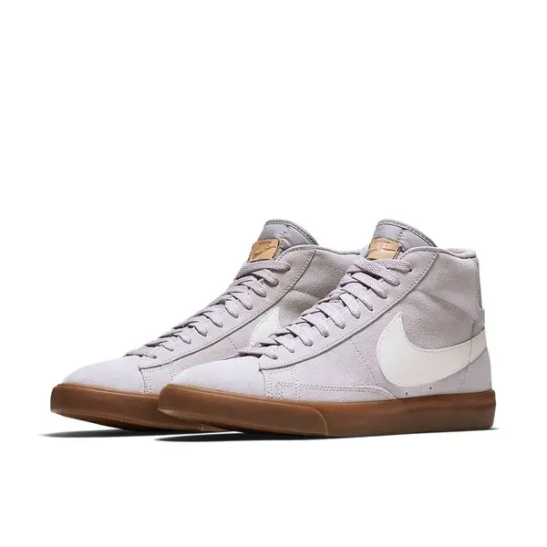Nike Blazer Mid High Top Sneakers - Grey/white