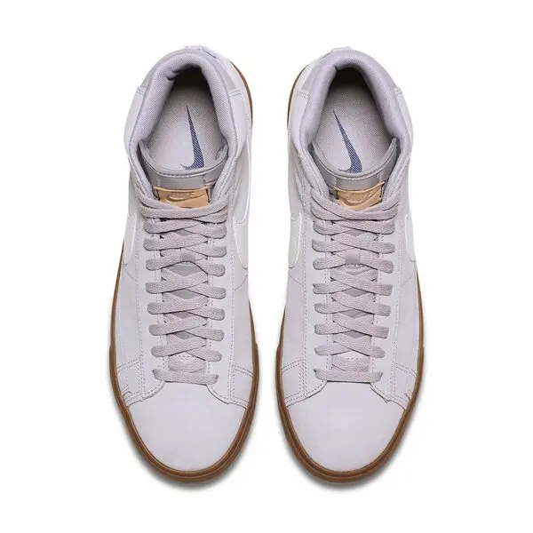Nike Blazer Mid High Top Sneakers - Grey/white